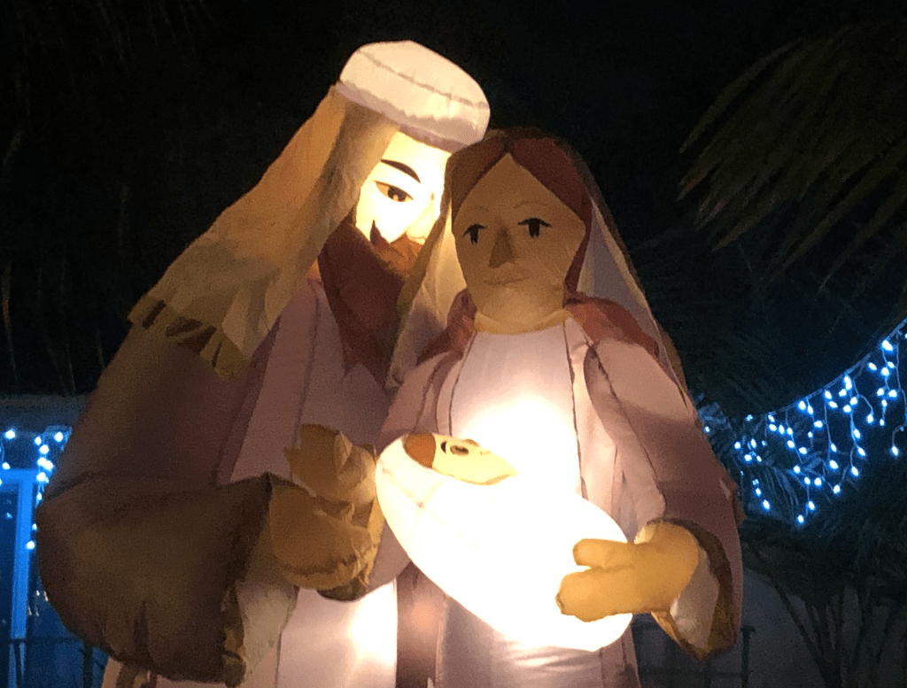 Inflatable baby Jesus – JEFF PEARLMAN